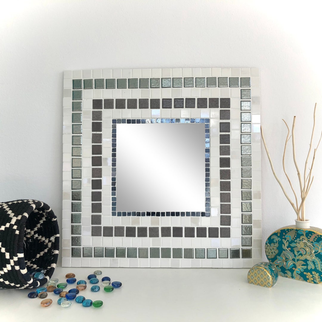 Geometric Mirror Mosaic Wall Art - Etsy