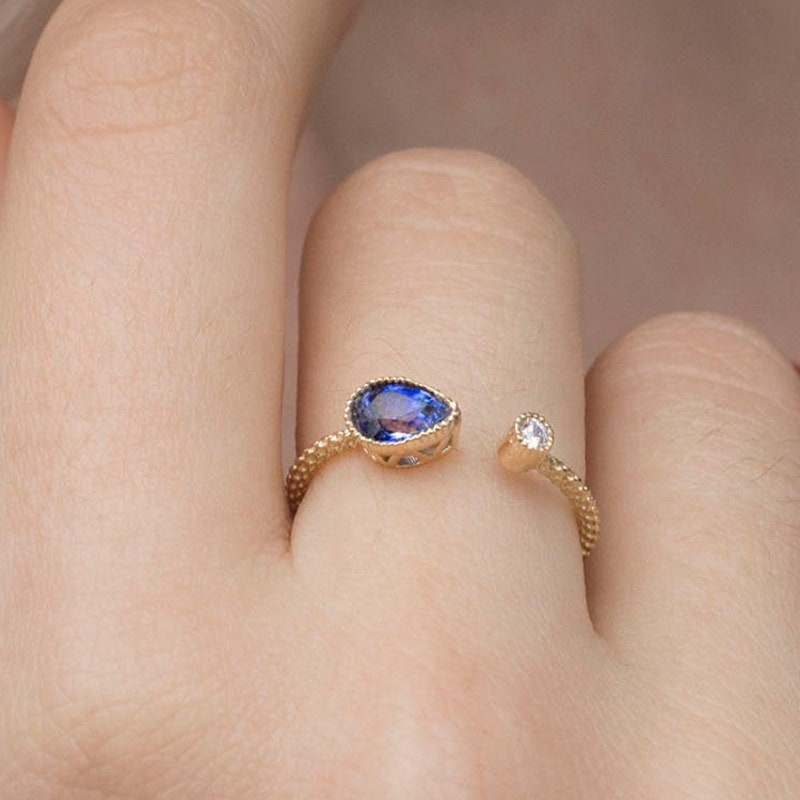 Open Flower Ring - Etsy