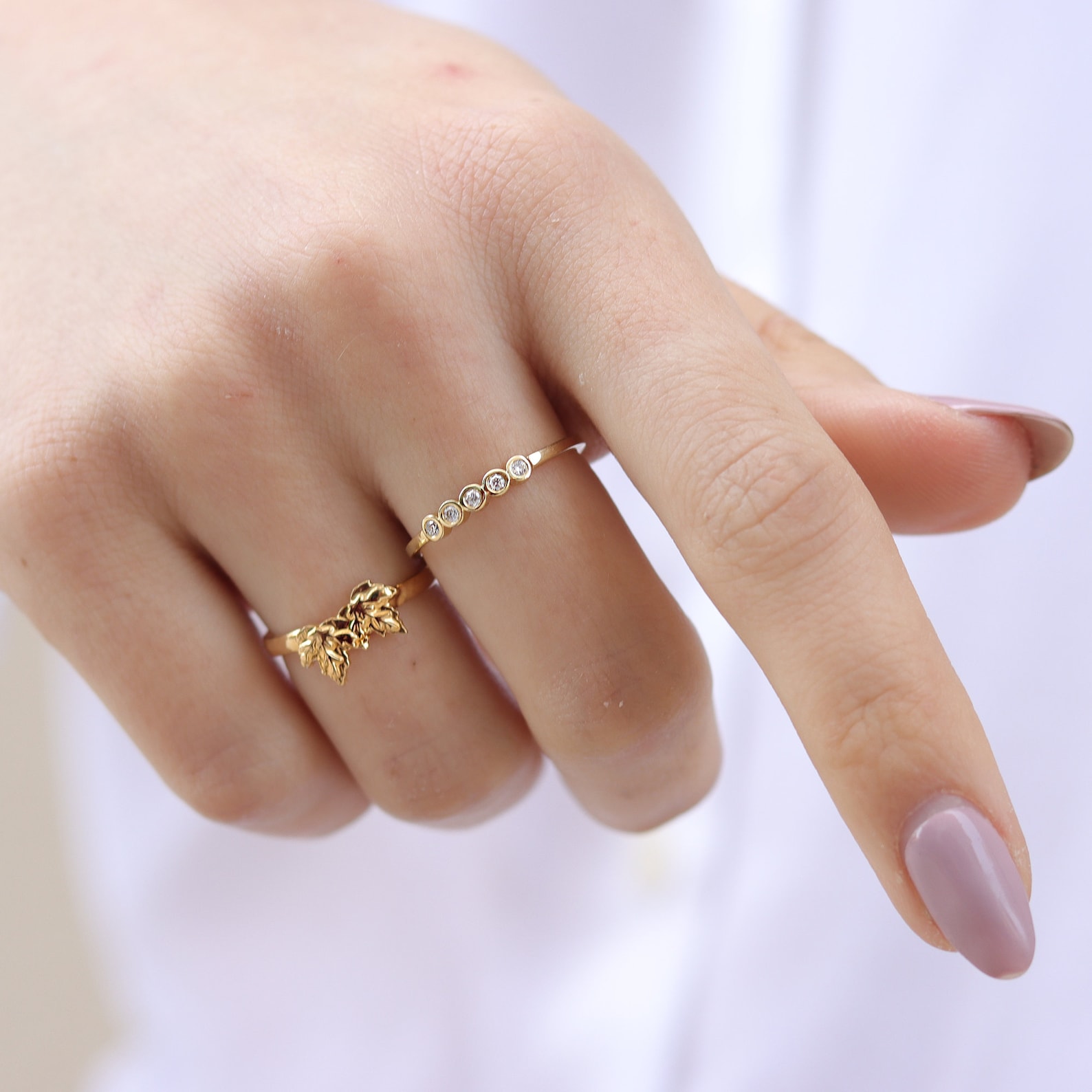 Leaf Ring, Maple Leaf Ring, Maple Ring, Leaves Ring, Nature Ring ...