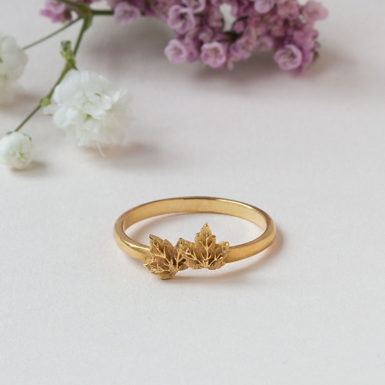 Leaf Ring Maple Leaf Ring Maple Ring Leaves Ring Nature - Etsy