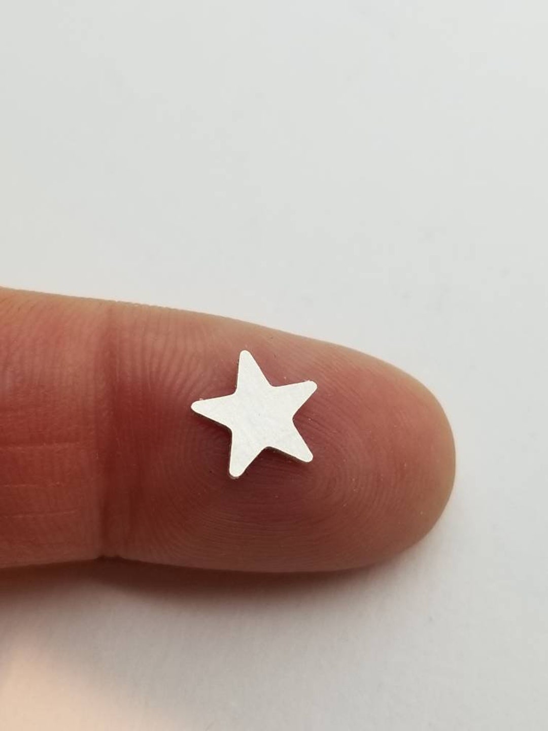 8mm Sterling Silver Star, Star Blank, Set of 5, Solderable ...