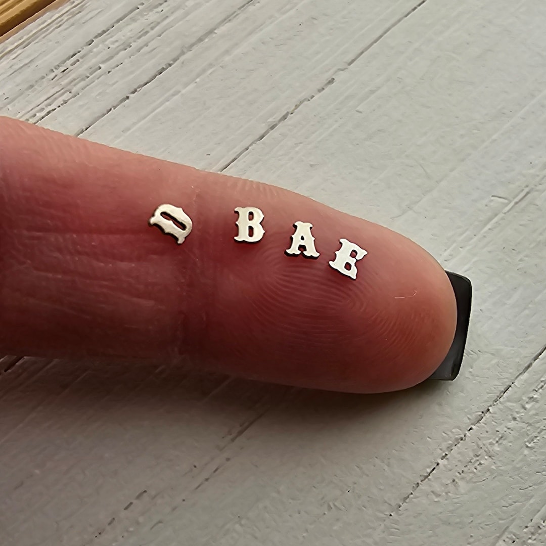 3MM Sterling Silver Alphabet, TINY Letter Components, Letter Charms ...