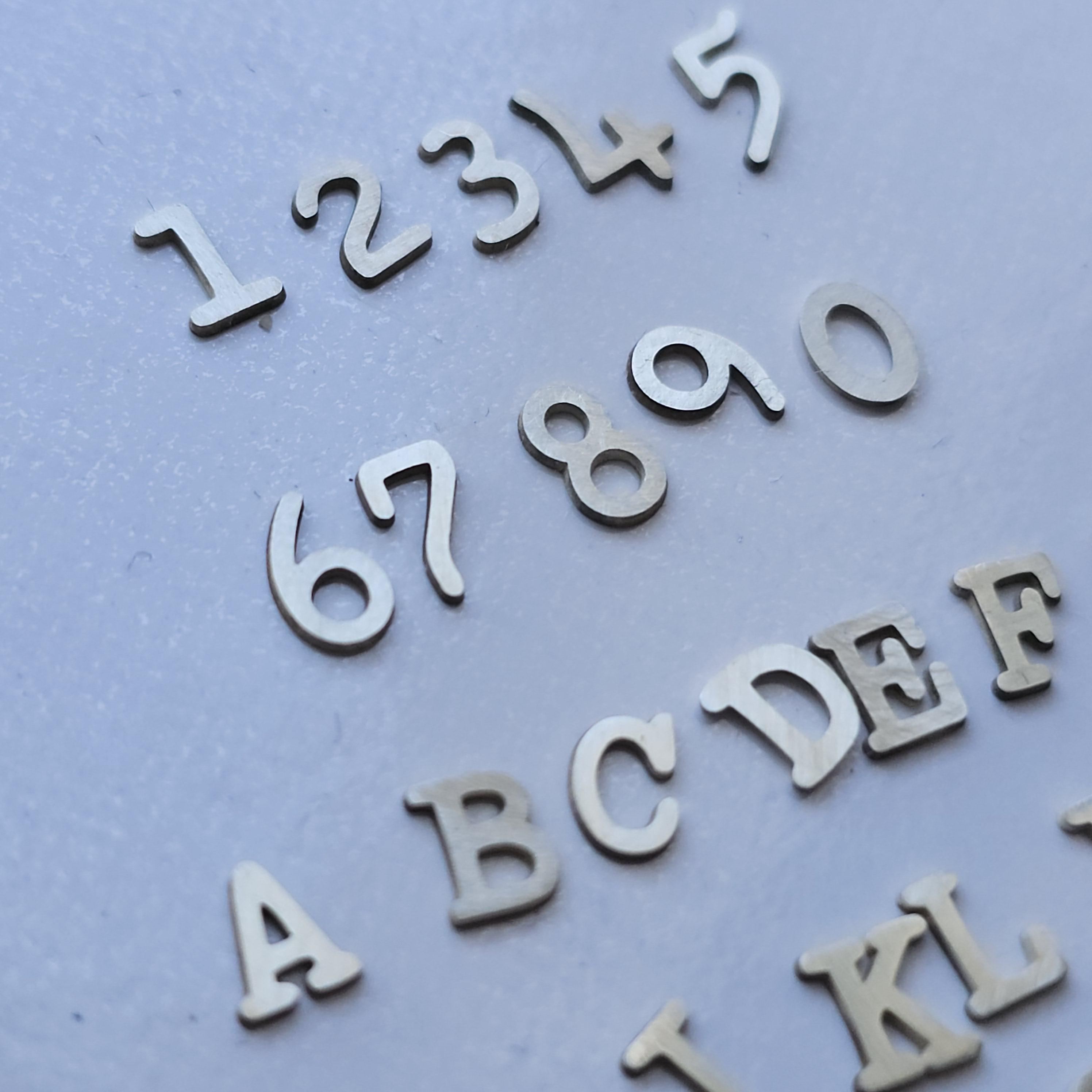 Sterling Silver 4mm Typewriter Letter Components, Letter Charms ...