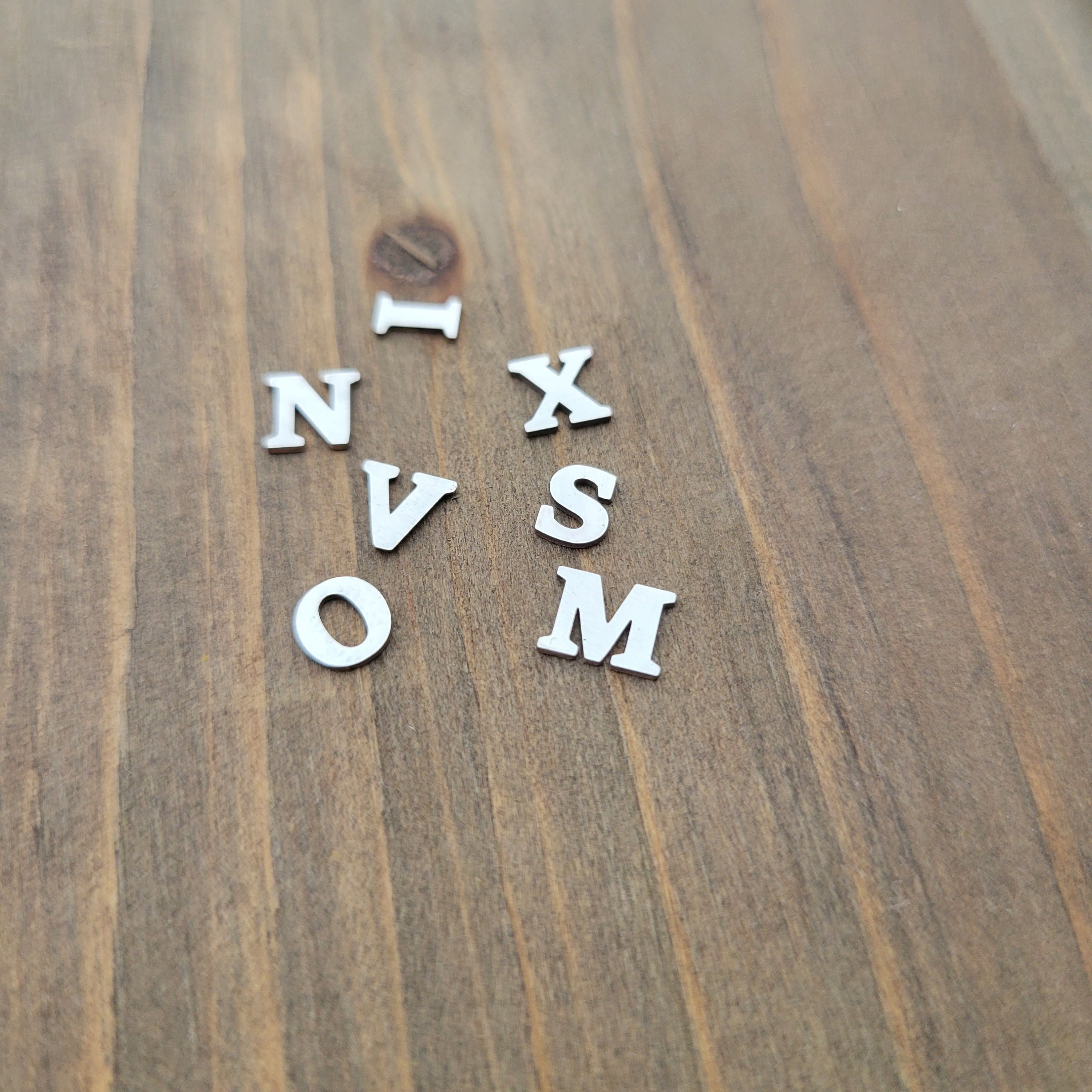 Sterling Silver Alphabet, Letter Components, Letter Charms, Sitka Font ...