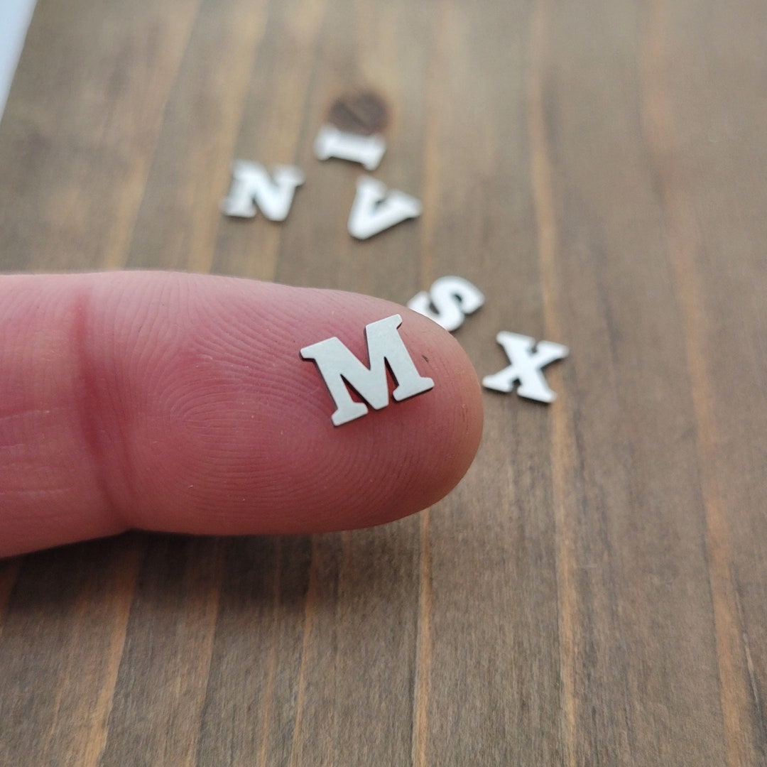Sterling Silver Alphabet, Letter Components, Letter Charms, Sitka Font ...