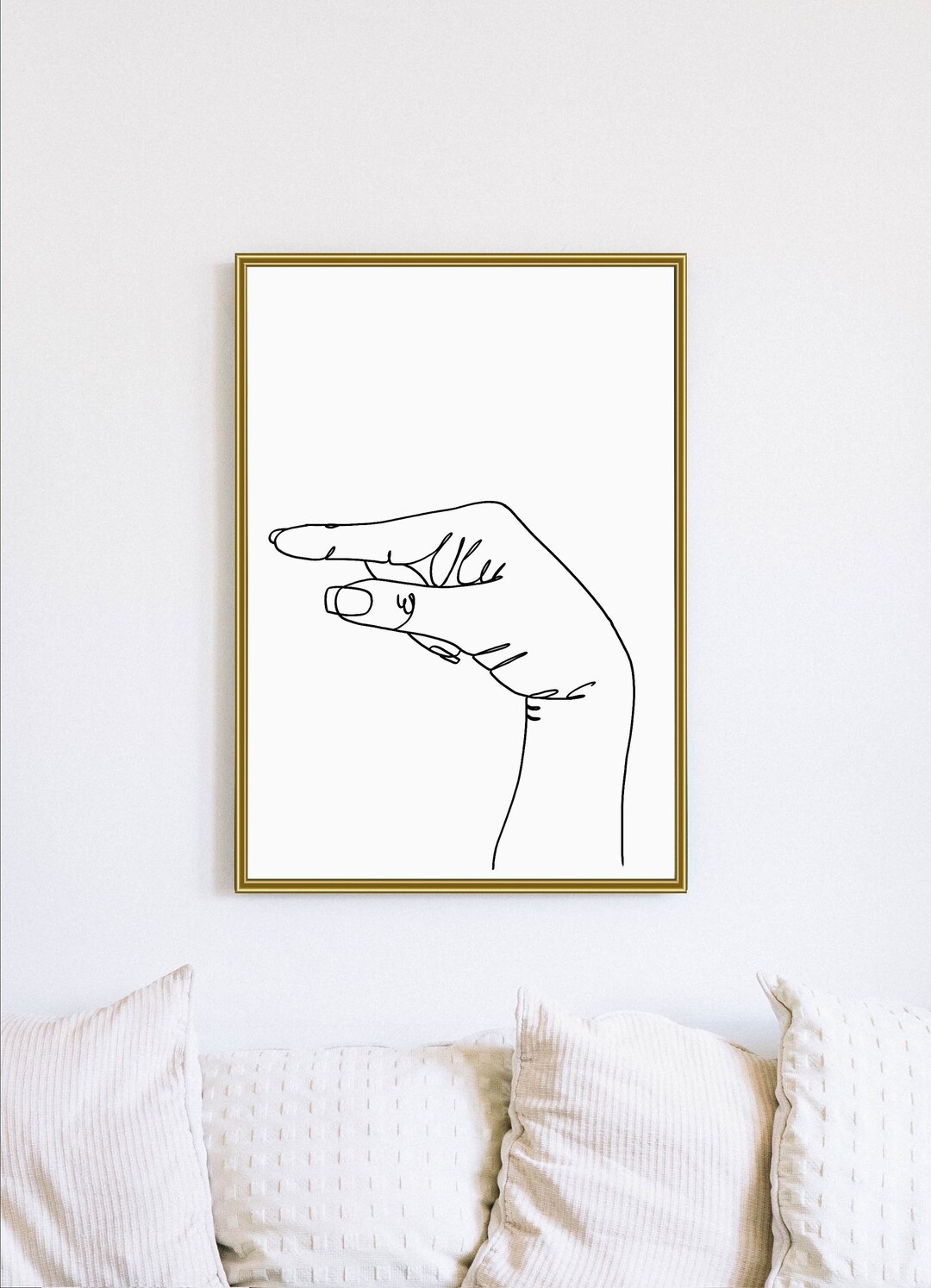 Sign Language, Letter G, Line Art, Alphabet, Asl, One Line, Wall Art ...