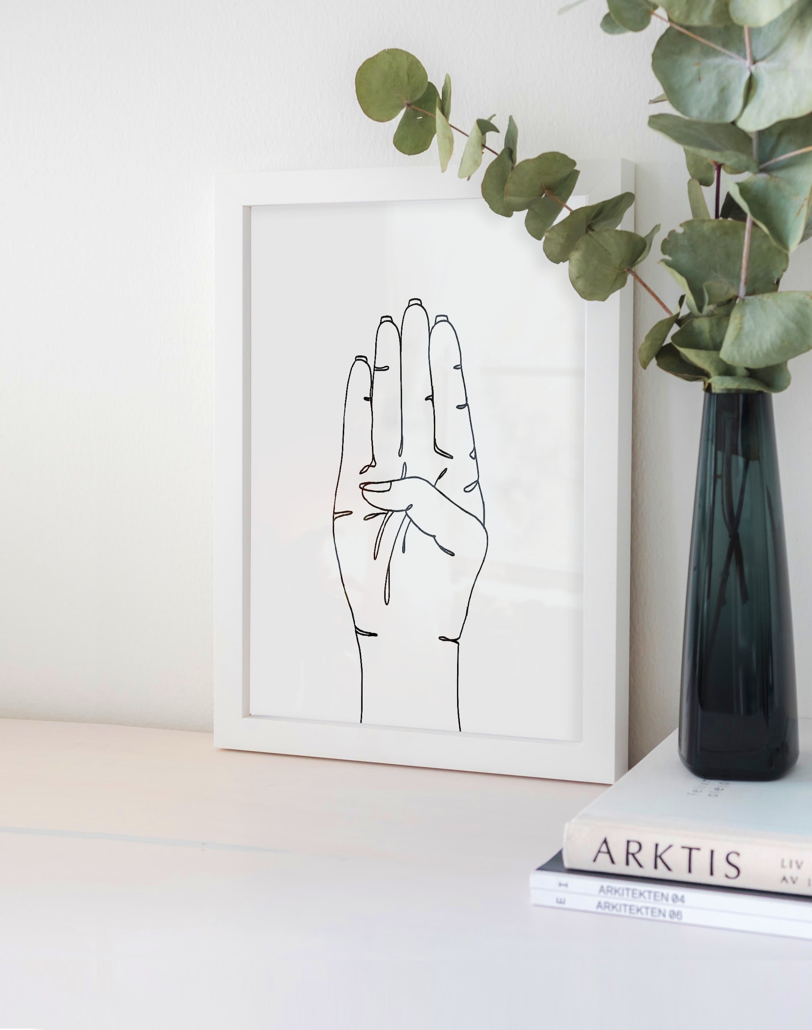 Sign Language, Letter B, Line Art, Alphabet, Asl, One Line, Wall Art ...