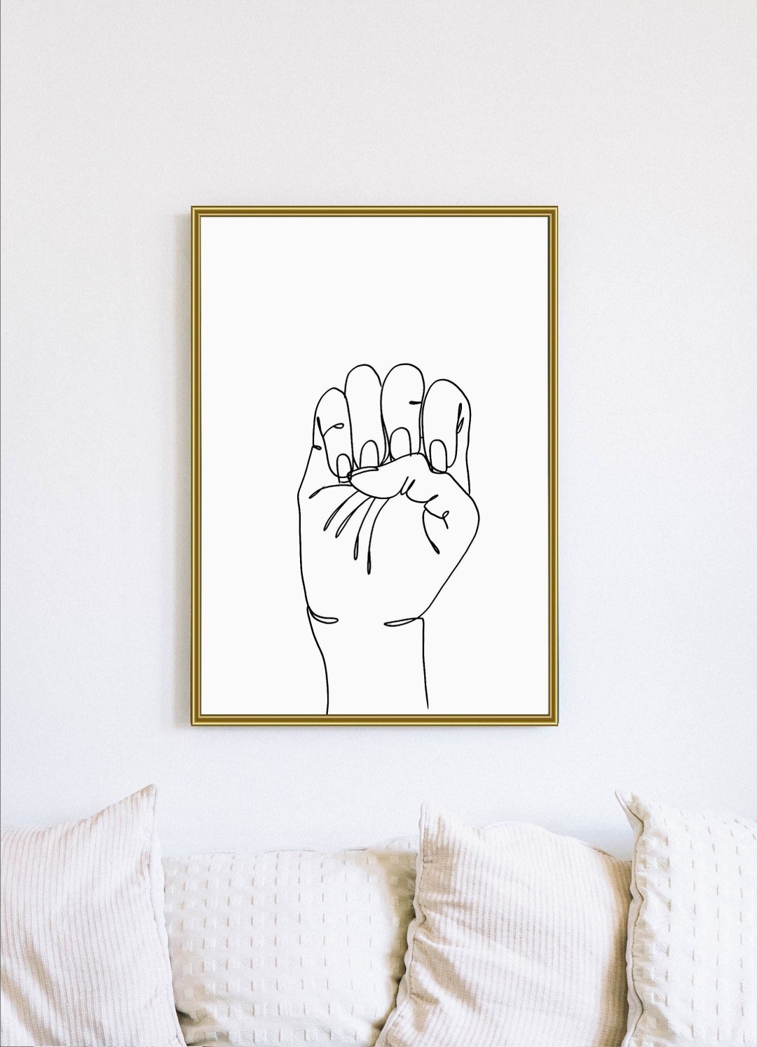 Sign Language Letter E Line Art Alphabet Asl One Line - Etsy