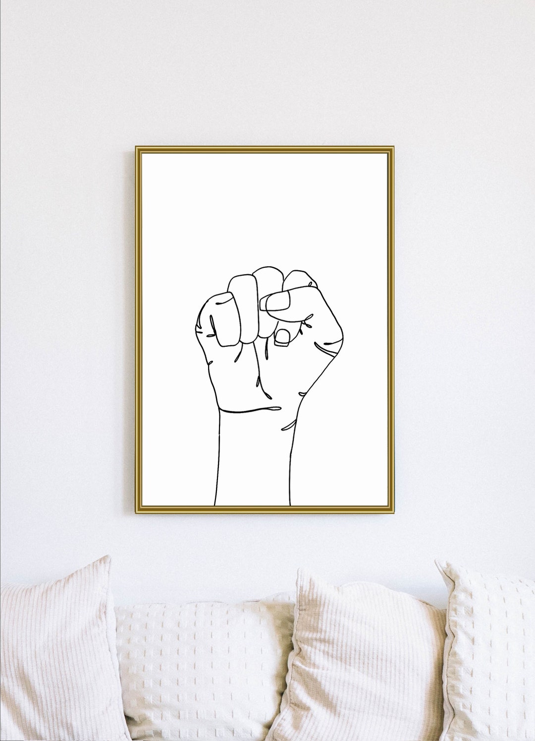 Sign Language, Letter S, Line Art, Alphabet, Asl, One Line, Wall Art ...