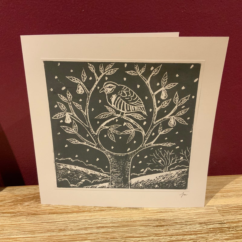 Linocut Christmas - Etsy