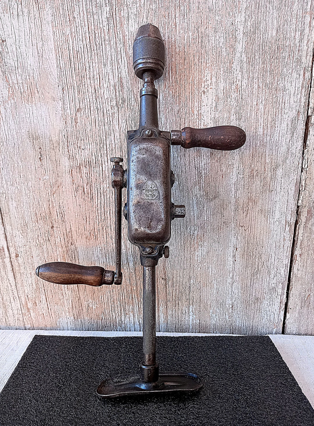 Antique Hand Drill Mechanical Drilling Machine With a Crank From France ...