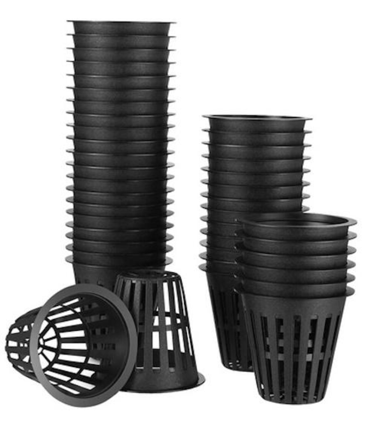 100 PCS 2 Inch Net Pots, Hydroponics Cup, Net Cups for Indoor or ...