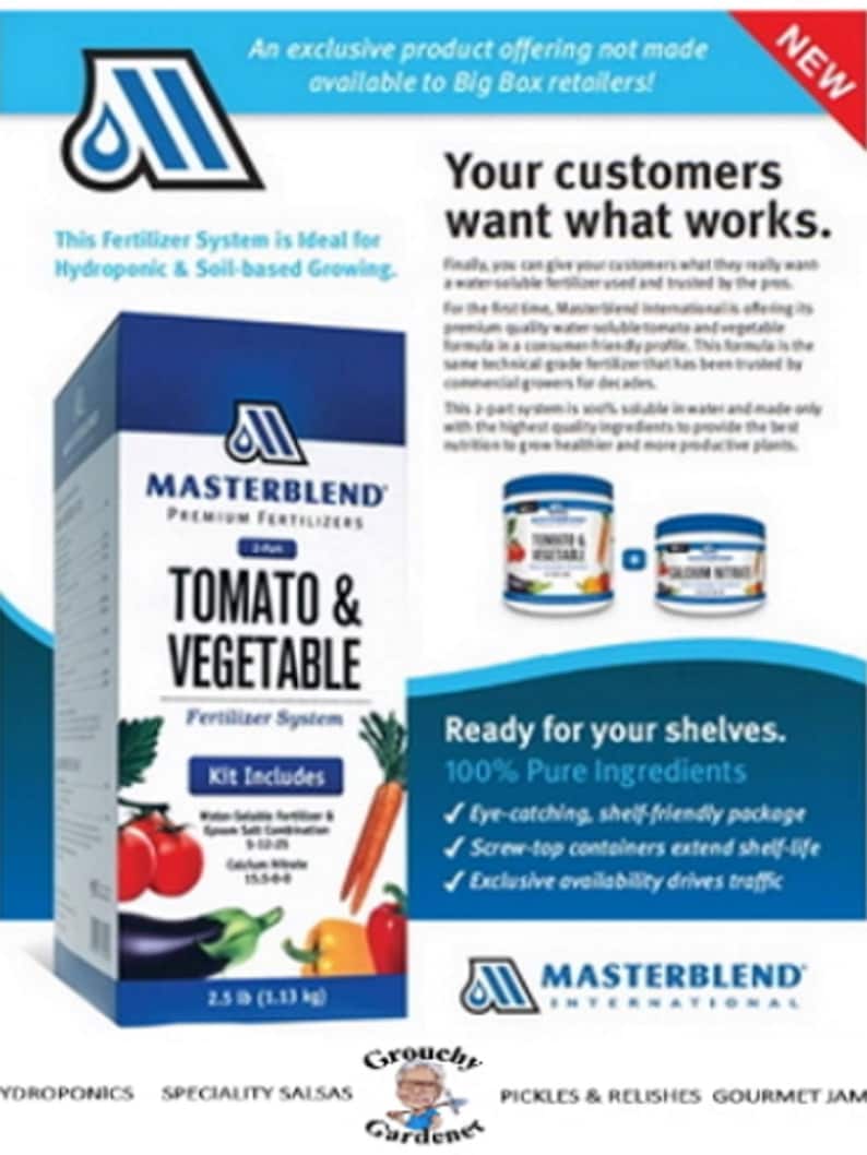 Masterblend 4-18-38 Tomato & Vegetable Fertilizer COMBO KIT - 2.5 Lb - Etsy