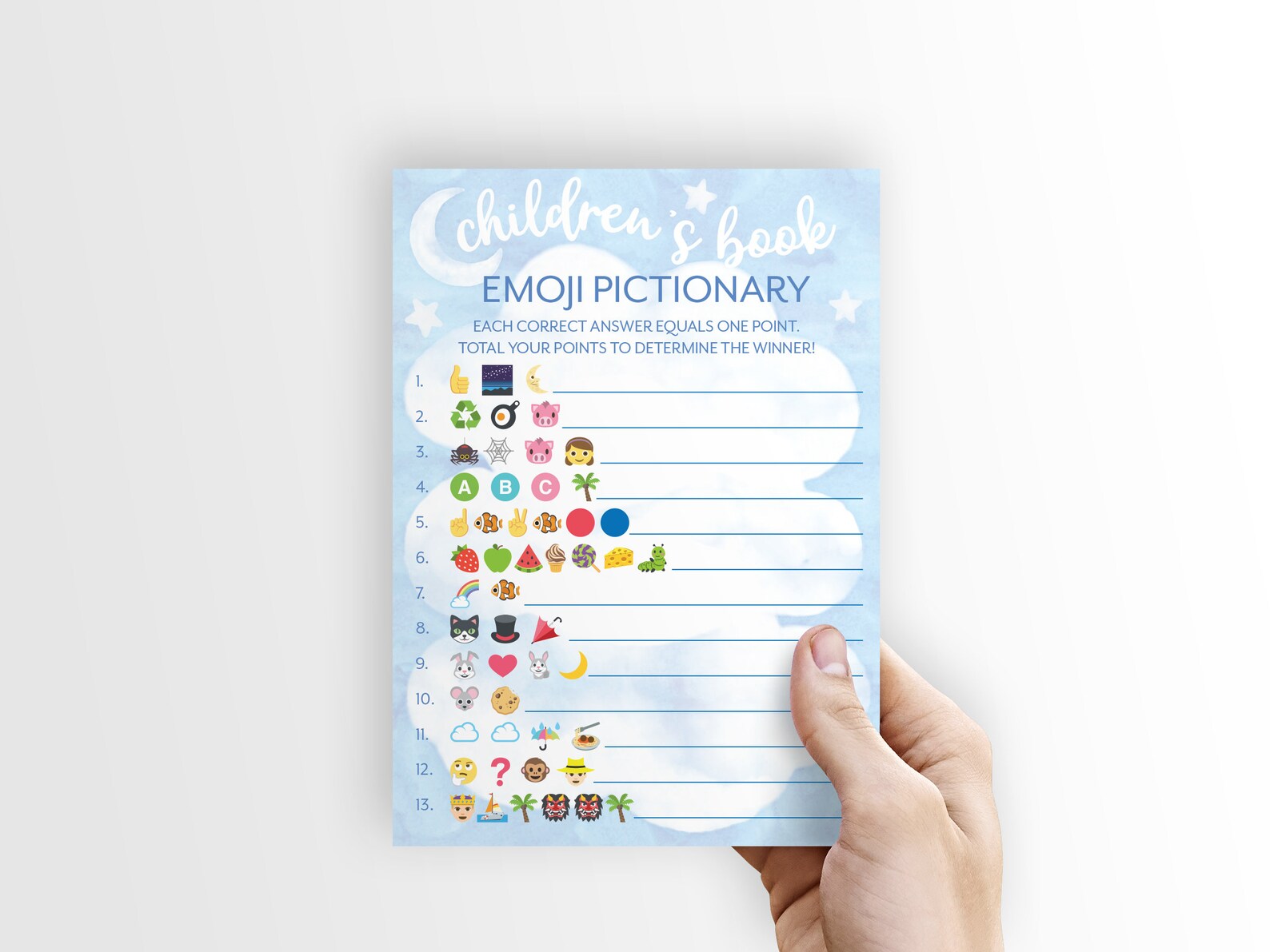 Blue Twinkle, Twinkle Little Star Children's Book Emoji Pictionary ...