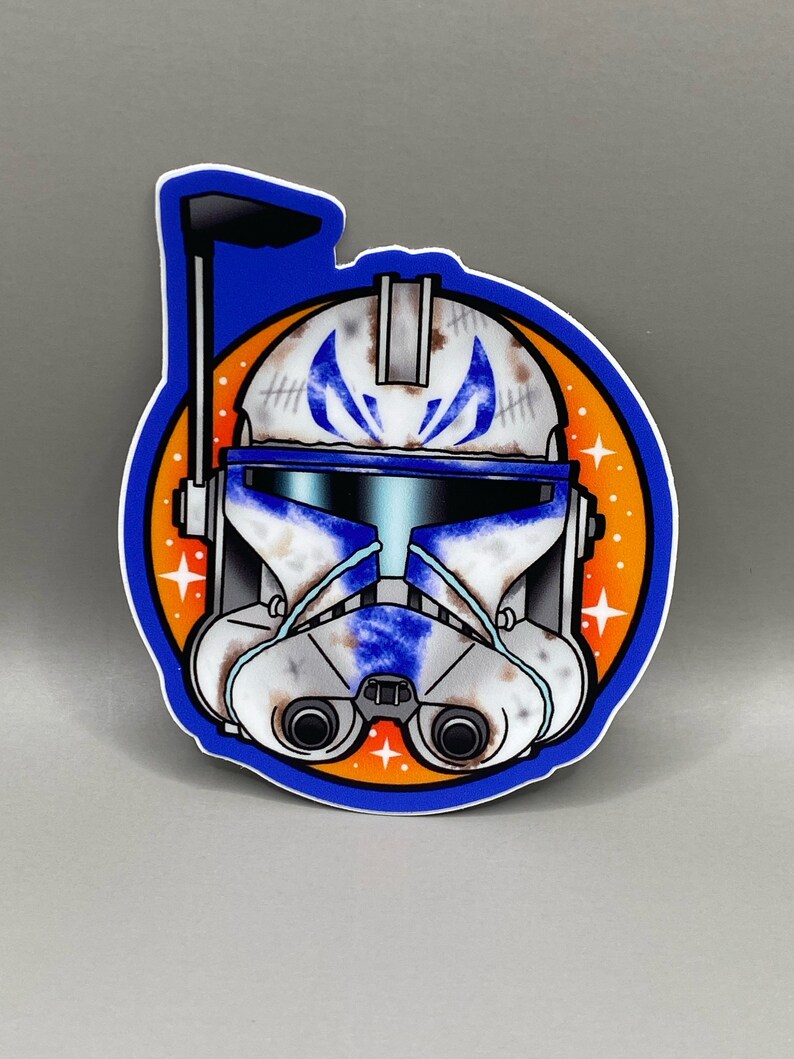Captain Rex and Clone Helmet 3 Inch Sticker - Etsy
