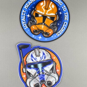 Captain Rex and Clone Helmet 3 Inch Sticker - Etsy