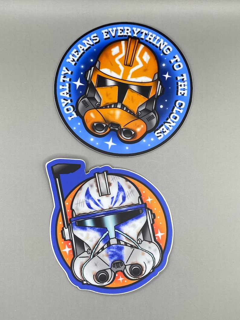 Captain Rex and Clone Helmet 3 Inch Sticker - Etsy