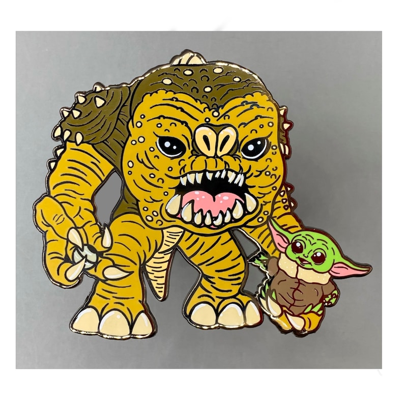 The Playful Rancor Enamel Pin by #rebelartempire - Etsy