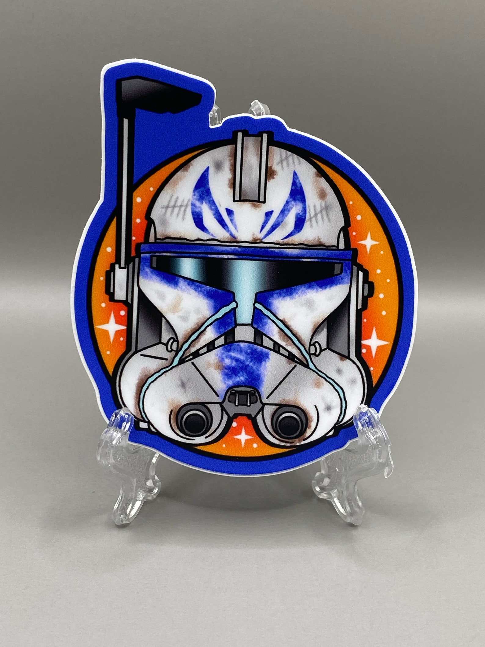 Captain Rex and Clone Helmet 3 Inch Sticker - Etsy