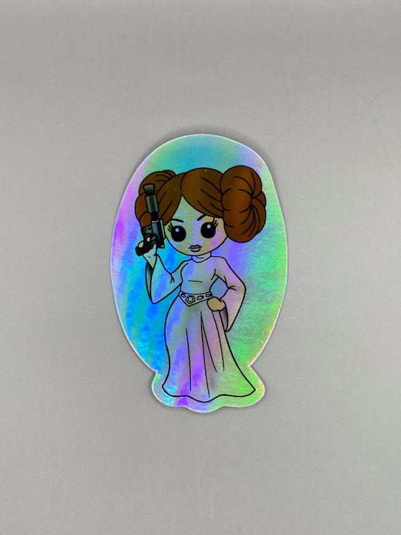Metallic Princess Leia Sticker Star Wars Fan Art by - Etsy