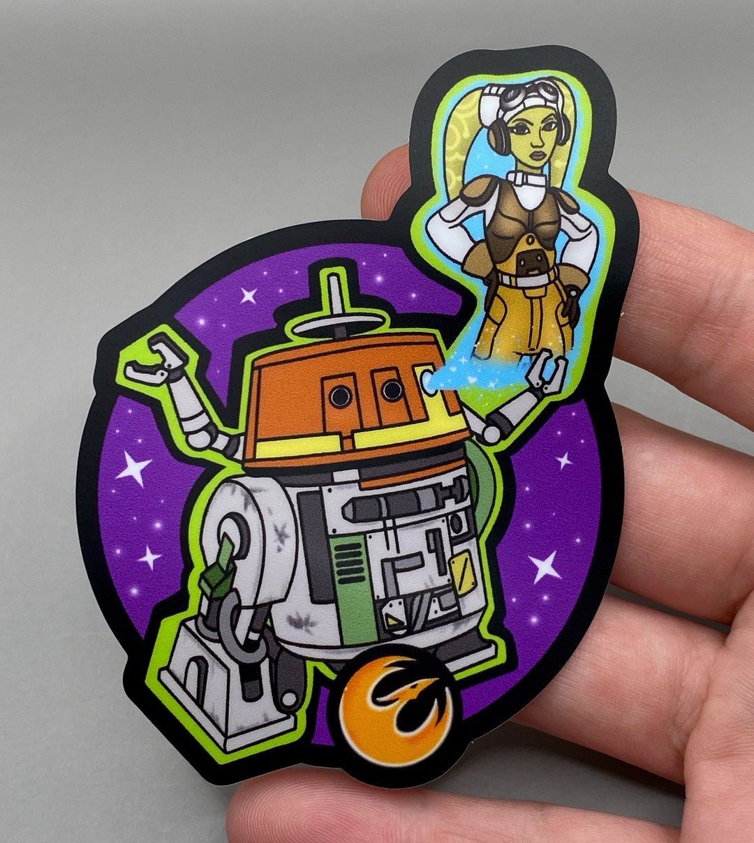 Hera Syndulla & Chopper BFF Sticker by Rebel Art Empire - Etsy