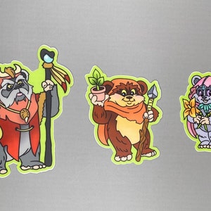 Ewok Cartoon Inspired Stickers Wave #1 - Etsy