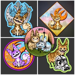 Sabine Wrens Loth Cat Sticker - Etsy