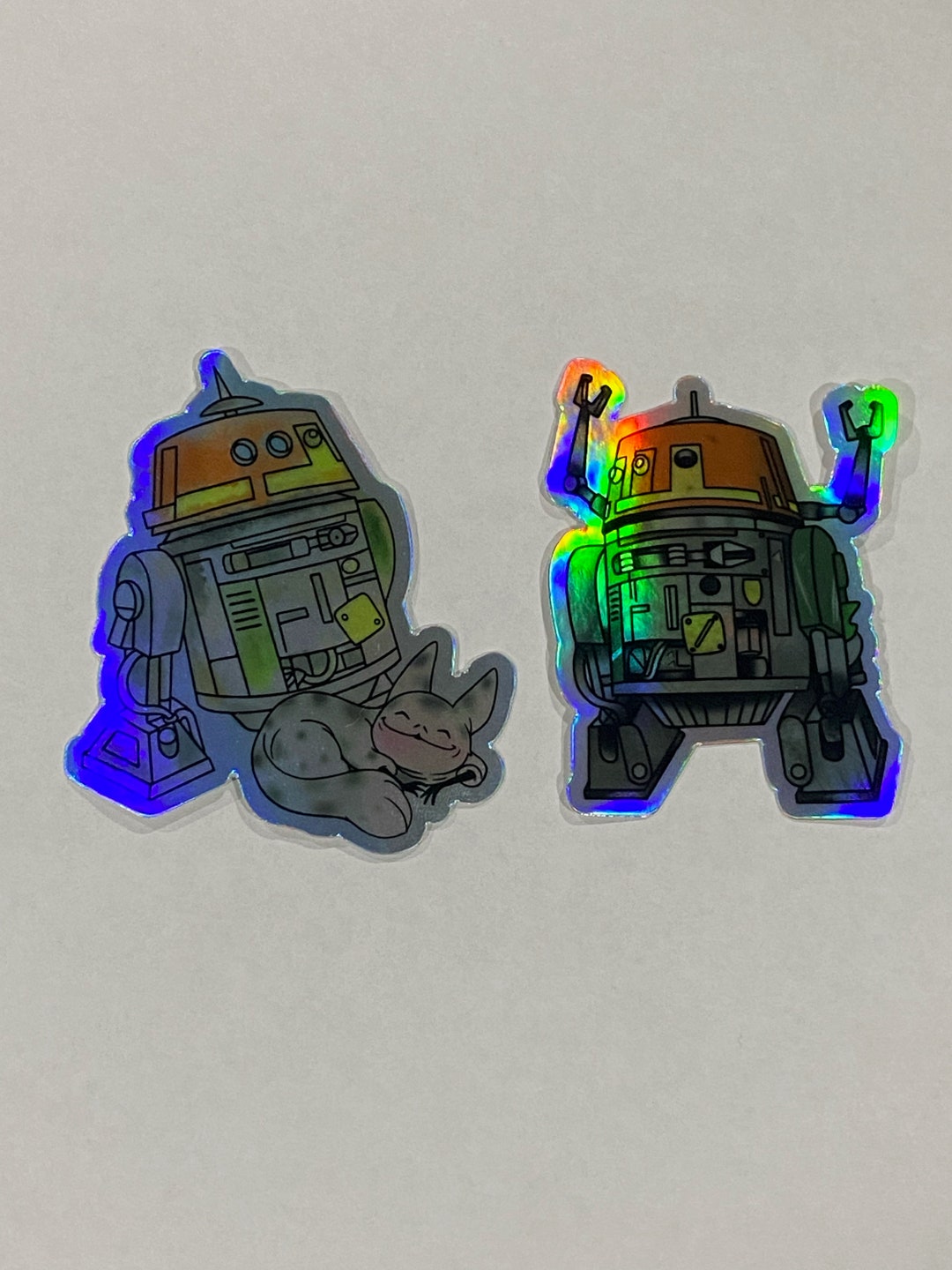 Metallic CHOPPER Stickers Solo or Pair - Etsy