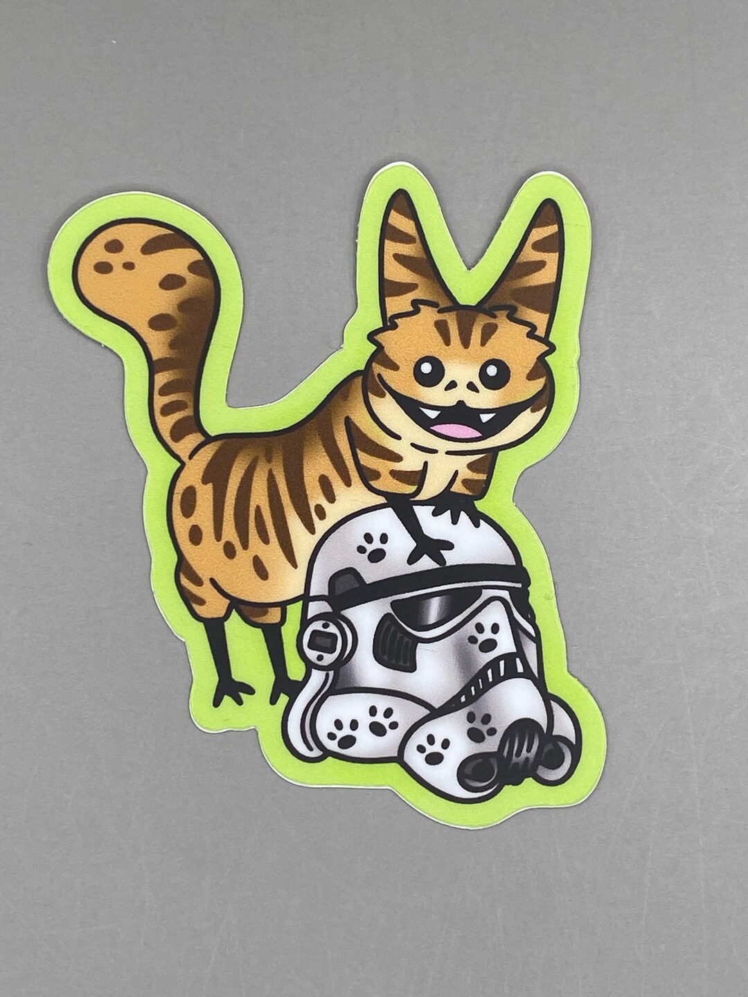 Loth Cat Trooper Helmet Sticker - Etsy