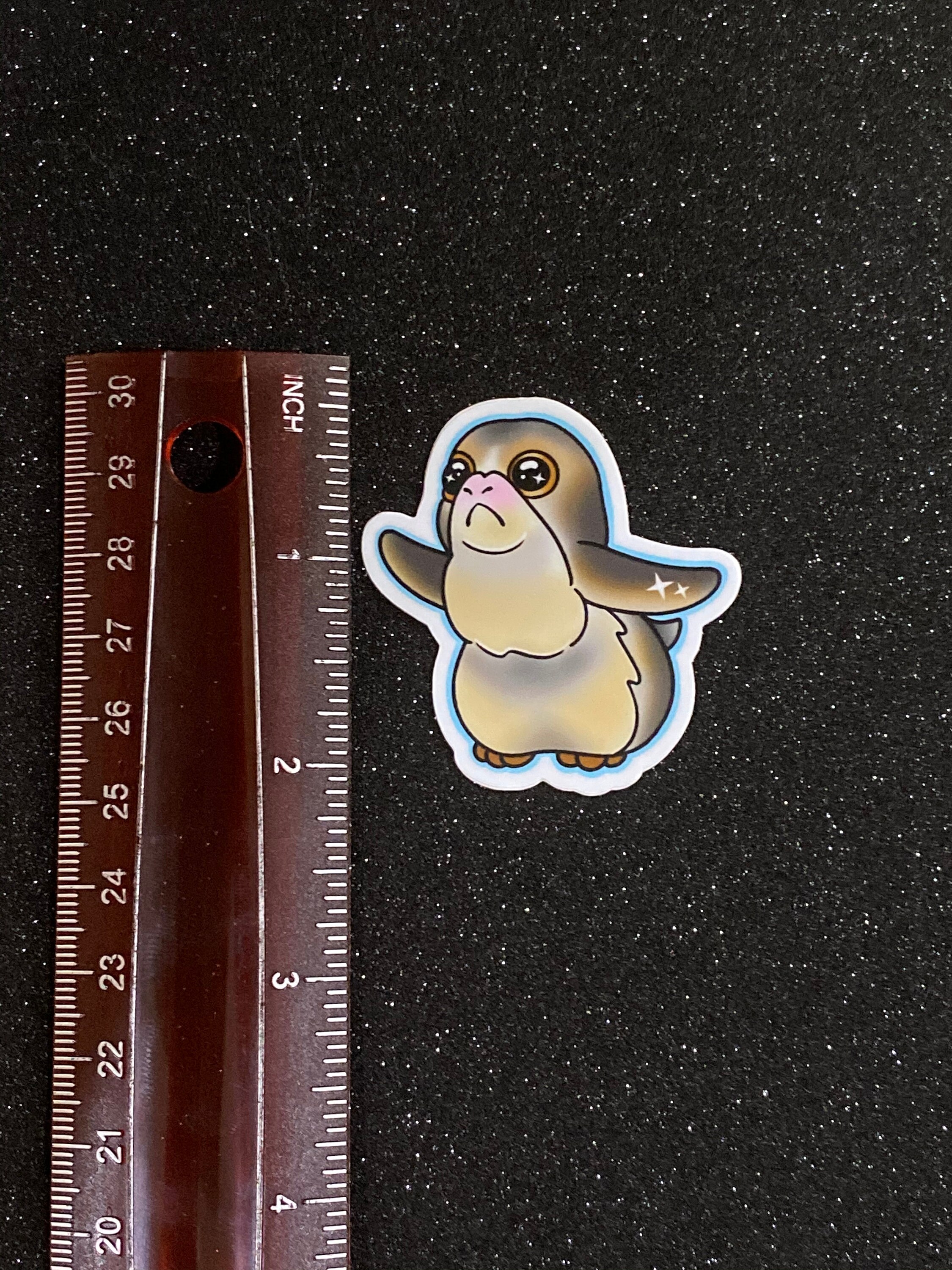 Porg Cutie Fanart Vinyl Sticker by Rebel Art Empire - Etsy Australia