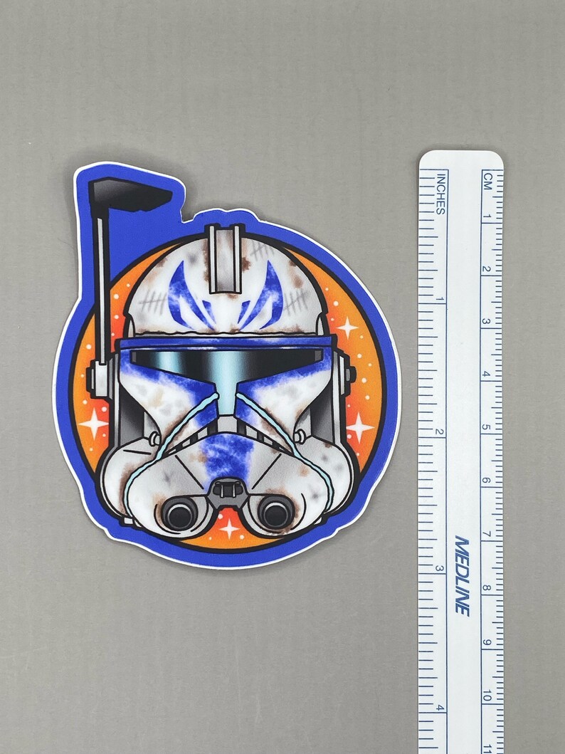 Captain Rex and Clone Helmet 3 Inch Sticker - Etsy
