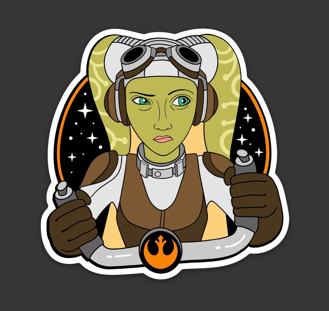Hera Syndulla the Captain of the Ghost Inspired Sticker by - Etsy