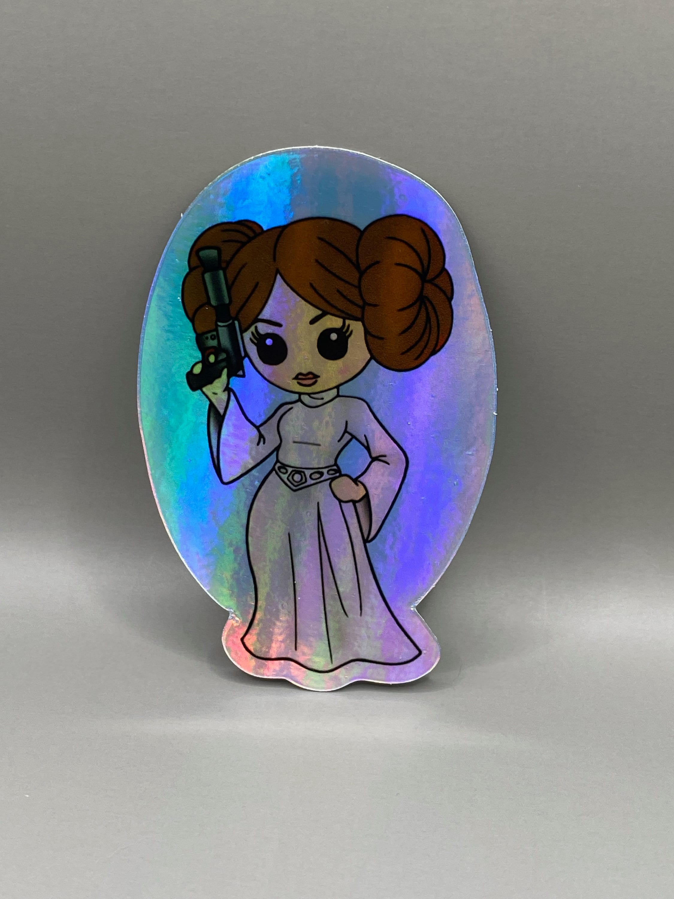 Metallic Princess Leia Sticker Star Wars Fan Art by | Etsy