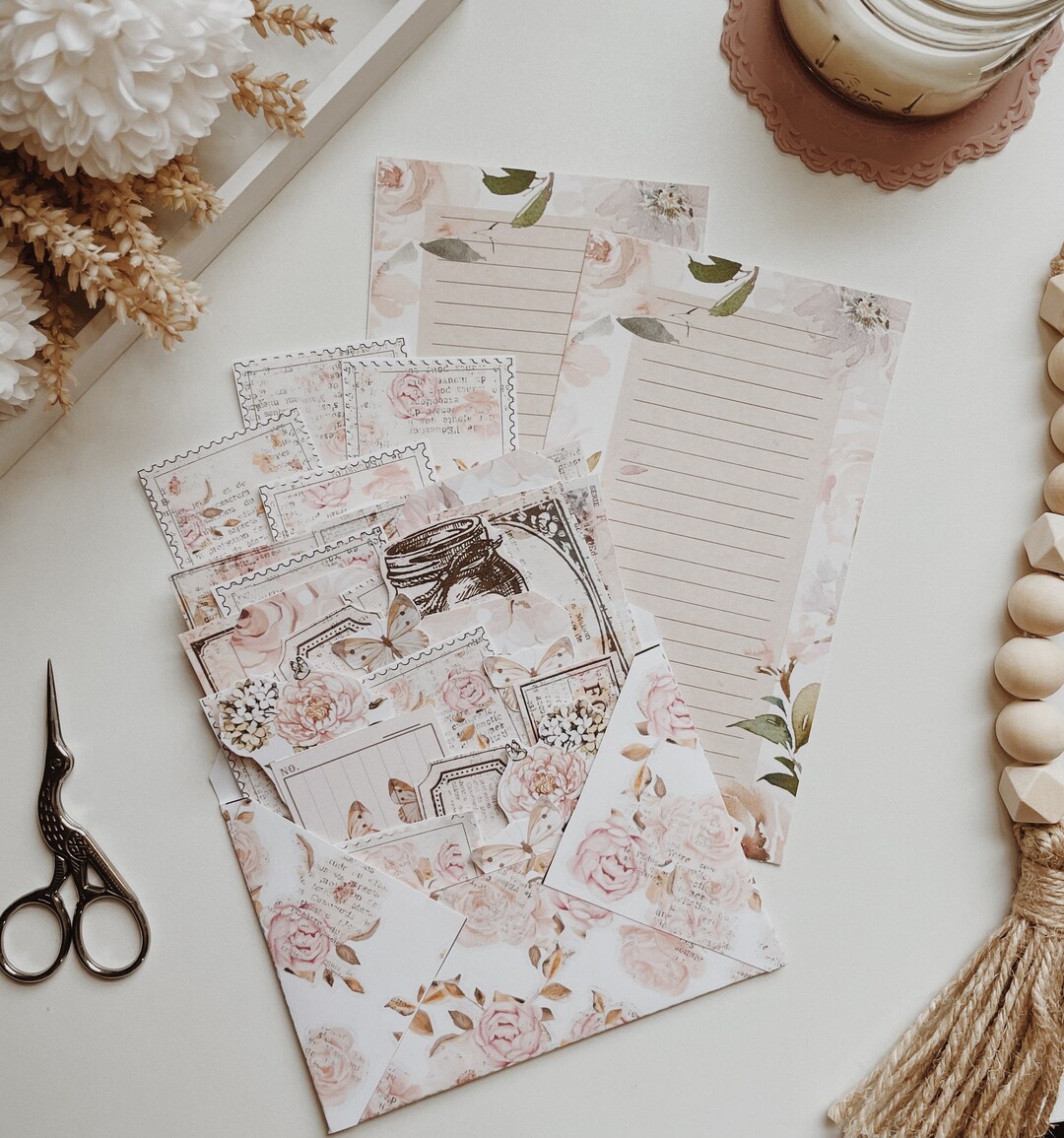 Spring Snail Mail Kit Printable Instant Download Penpal - Etsy Canada