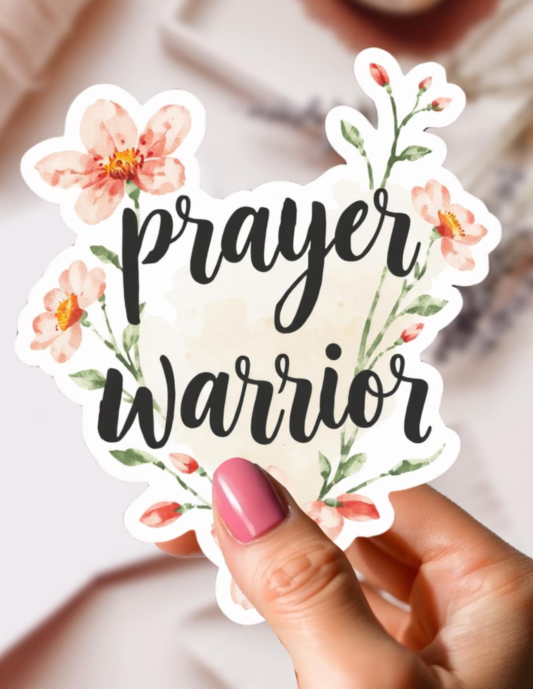 Prayer Warrior Sticker | Waterproof Vinyl | Bible Journal Sticker ...