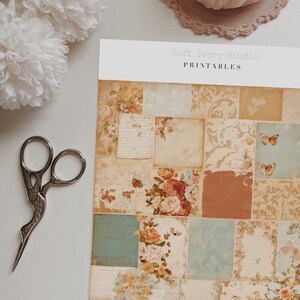 Vintage Pattern Printable PNG Instant Download Digital Paper - Etsy