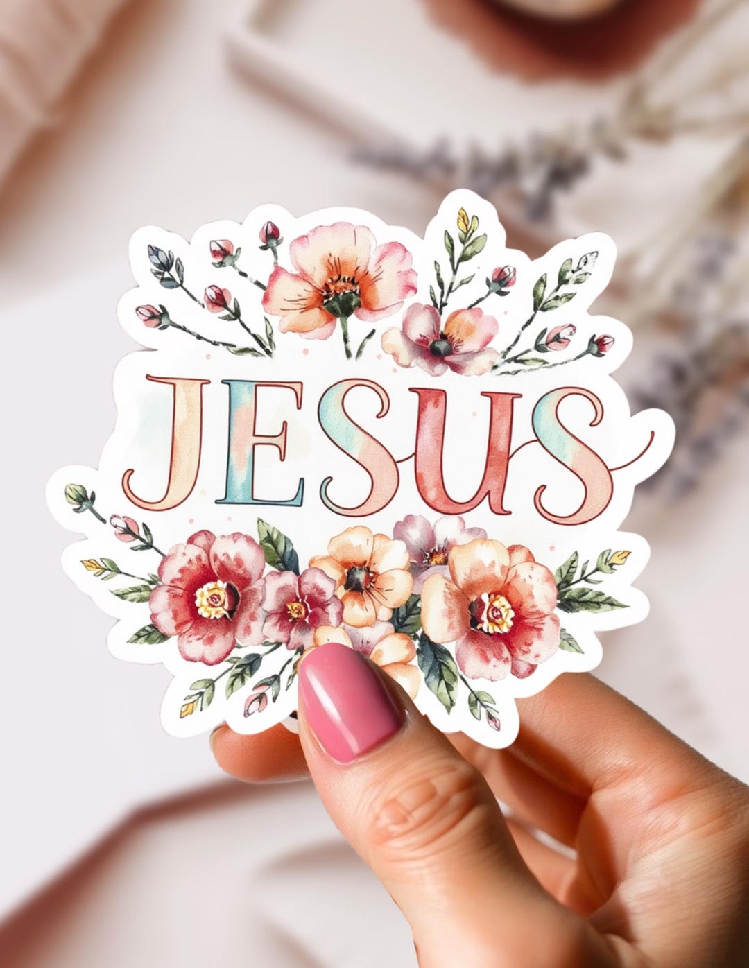 Jesus Sticker Waterproof Vinyl Sticker | Journal Cover Sticker | Water ...
