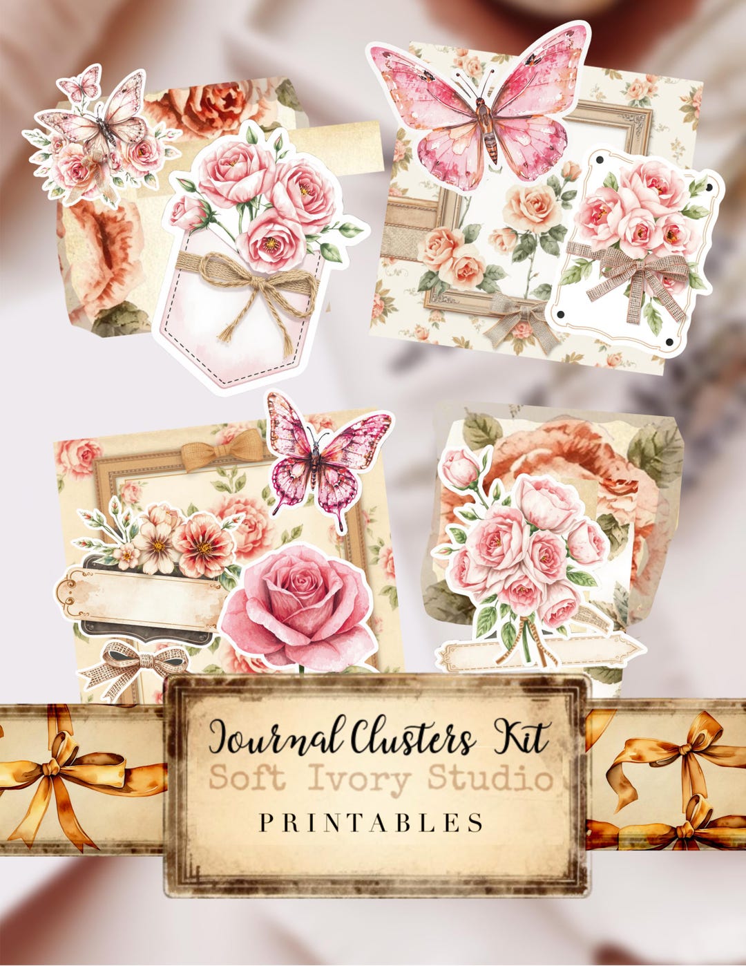 Journal Clusters Kit Printable Instant Download | Junk Journal | Fussy ...