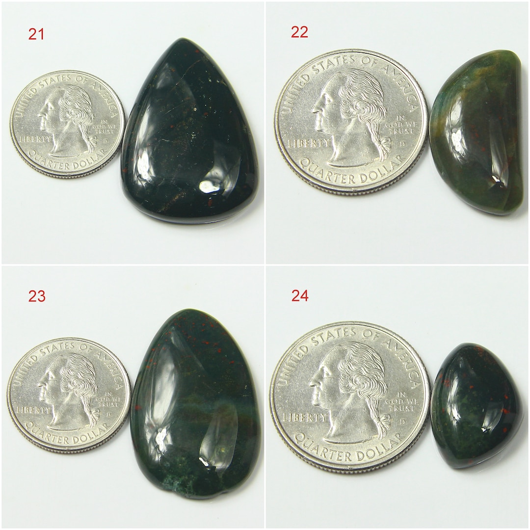 Natural Blood Heliotrope Stone Gemstone, Cabochon for Jewelry ...