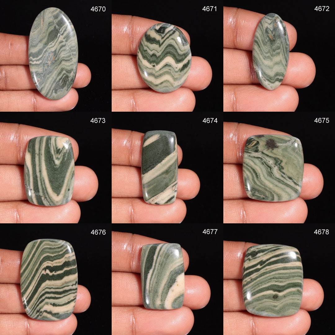 Ricolite Serpentine Cabochon Loose Gemstone, Smooth Natural Ricolite ...