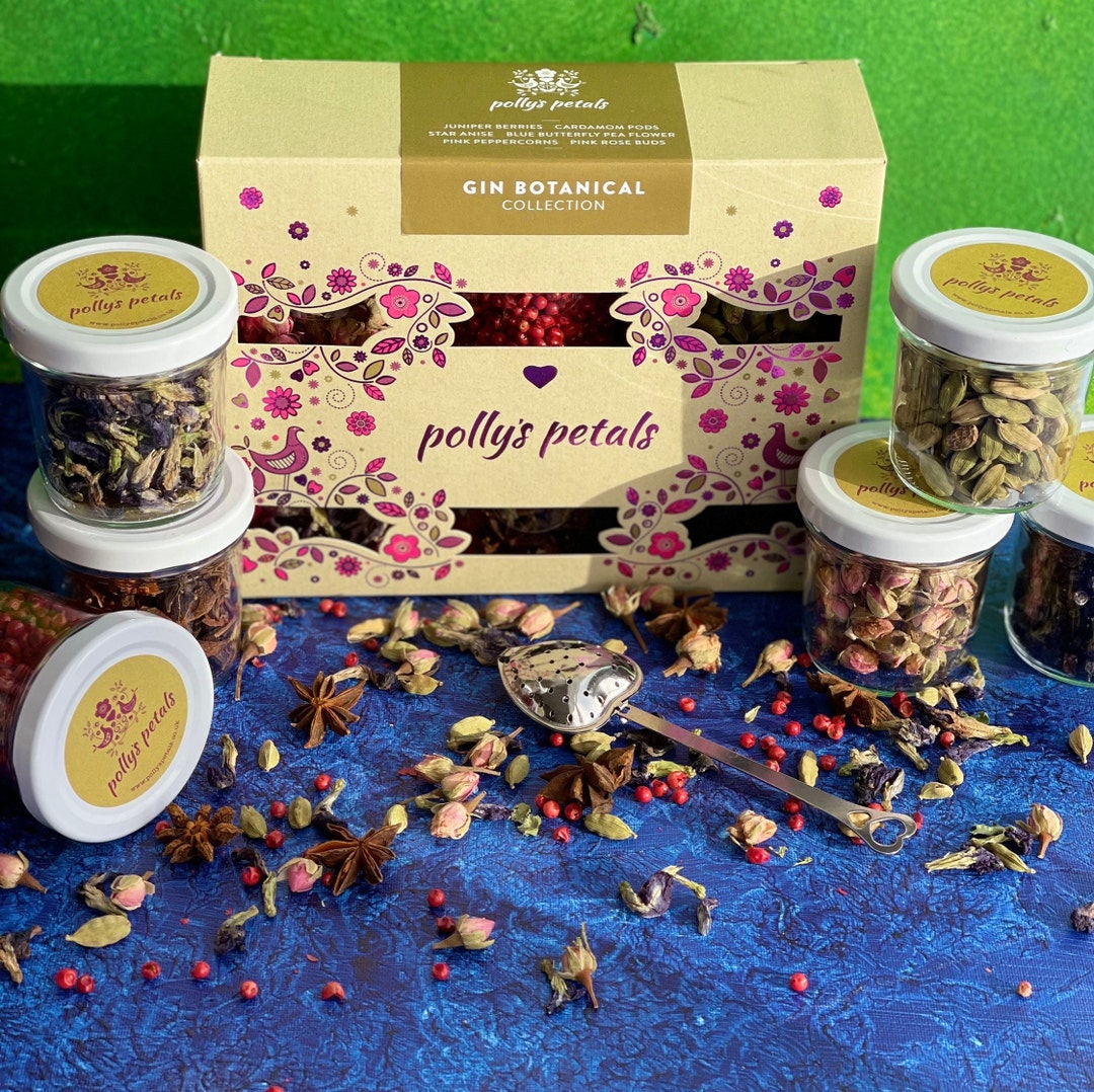 Gin Botanicals Gift Set 6 X 120ml Jars in Beautiful - Etsy UK