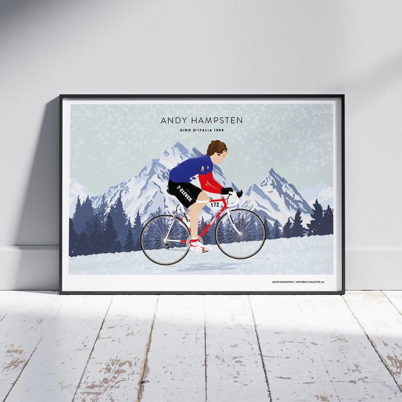 The Ascent, Andy Hampsten - Giro D’italia 1988 - Limited Edition Print ...