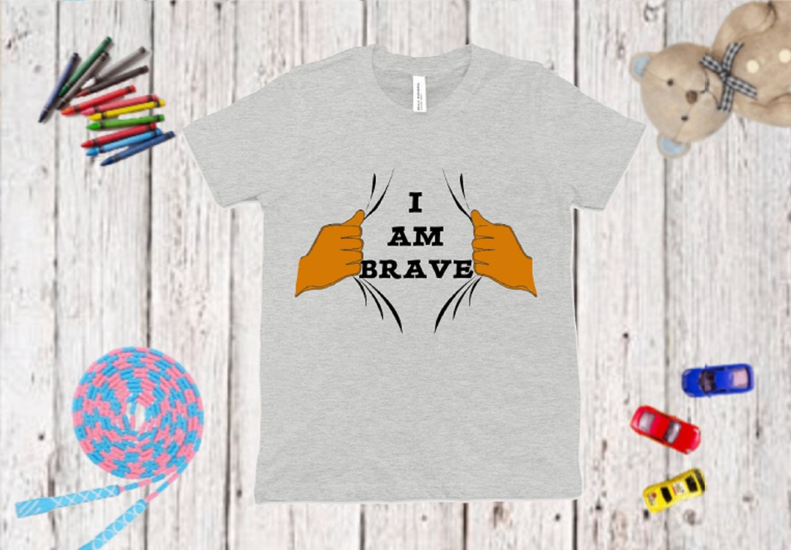 I Am Brave T-shirt/kids T-shirt/kids Clothes/birthday - Etsy