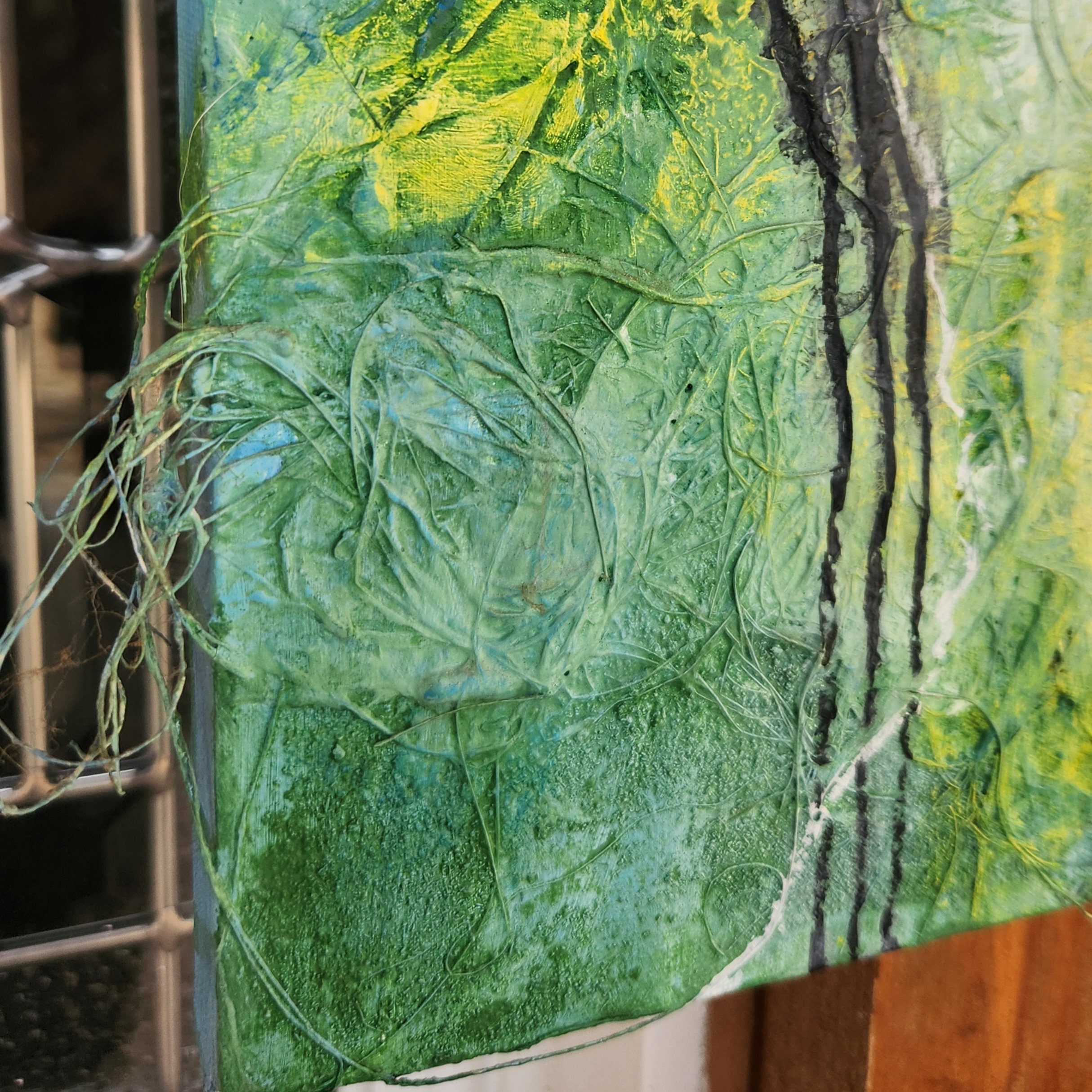 Abstract Painting in Acrylic With Structure - Etsy