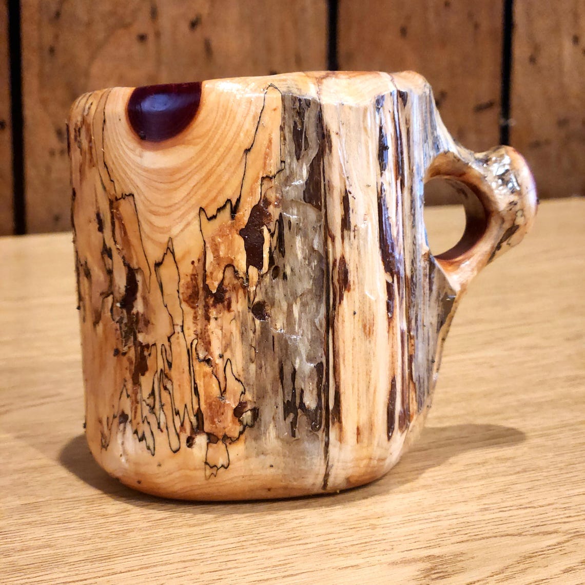 Handmade Decorative Cedar Wooden Cup – Rustic, One-of-a-kind Wood Art ...