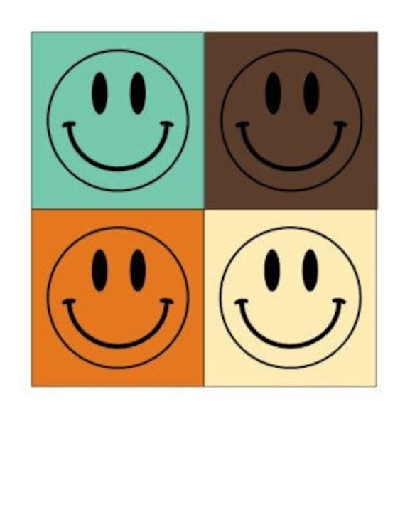 Smiley Face PNG - Etsy