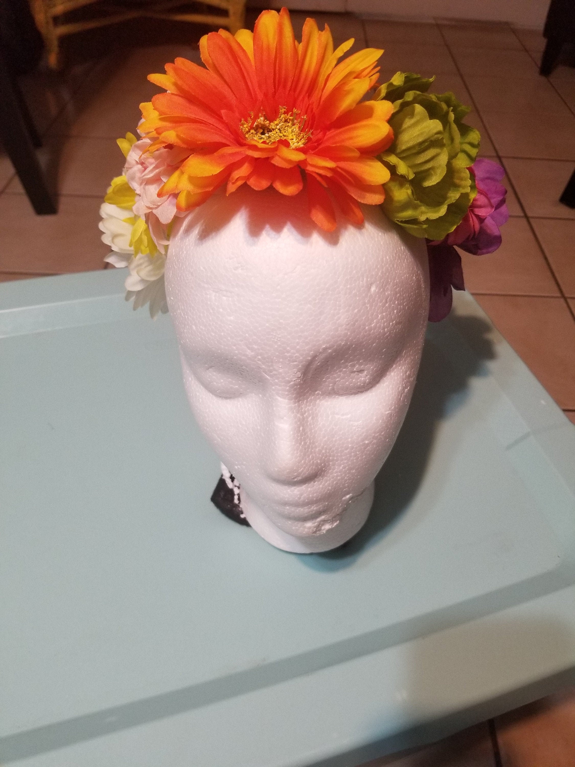 Adjustable Spring flower tiara | Etsy