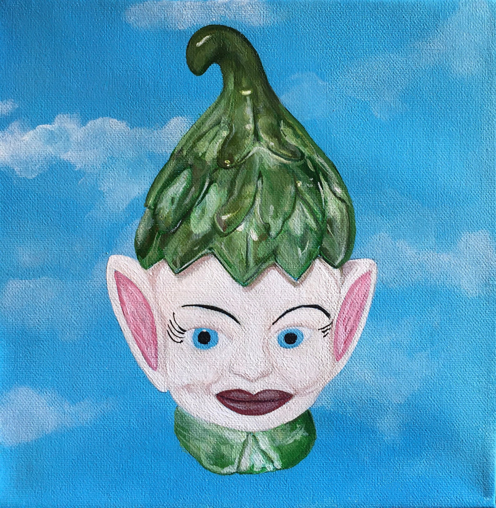 Elf Head Print - Etsy