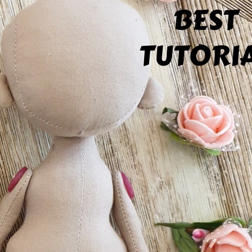 Sewing PDF Video Tutorial Cloth Doll Pattern Textile Doll | Etsy