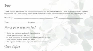 Doterra Host Pack FULLY EDITABLE Canva Template Invite to Essential Oil ...